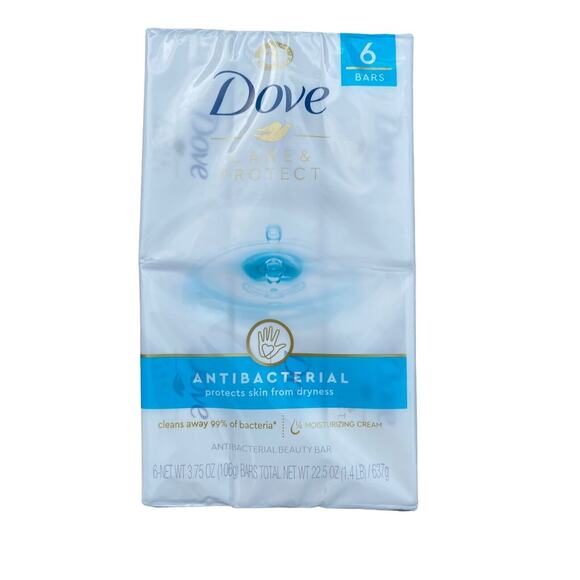 Dove | Bath & Body | 3x Dove Antibacterial Beauty Soap 6 Pack 8 Bars ...